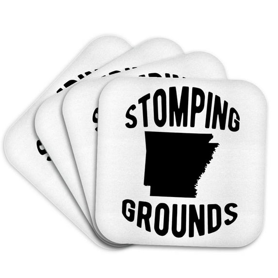 3drose, Stomping Grounds. Black Stretched Lettering and Arkansas on ...