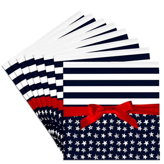 3drose, Stripes and Stars - Cute Blue Patriotic Usa Patriotism Red ...