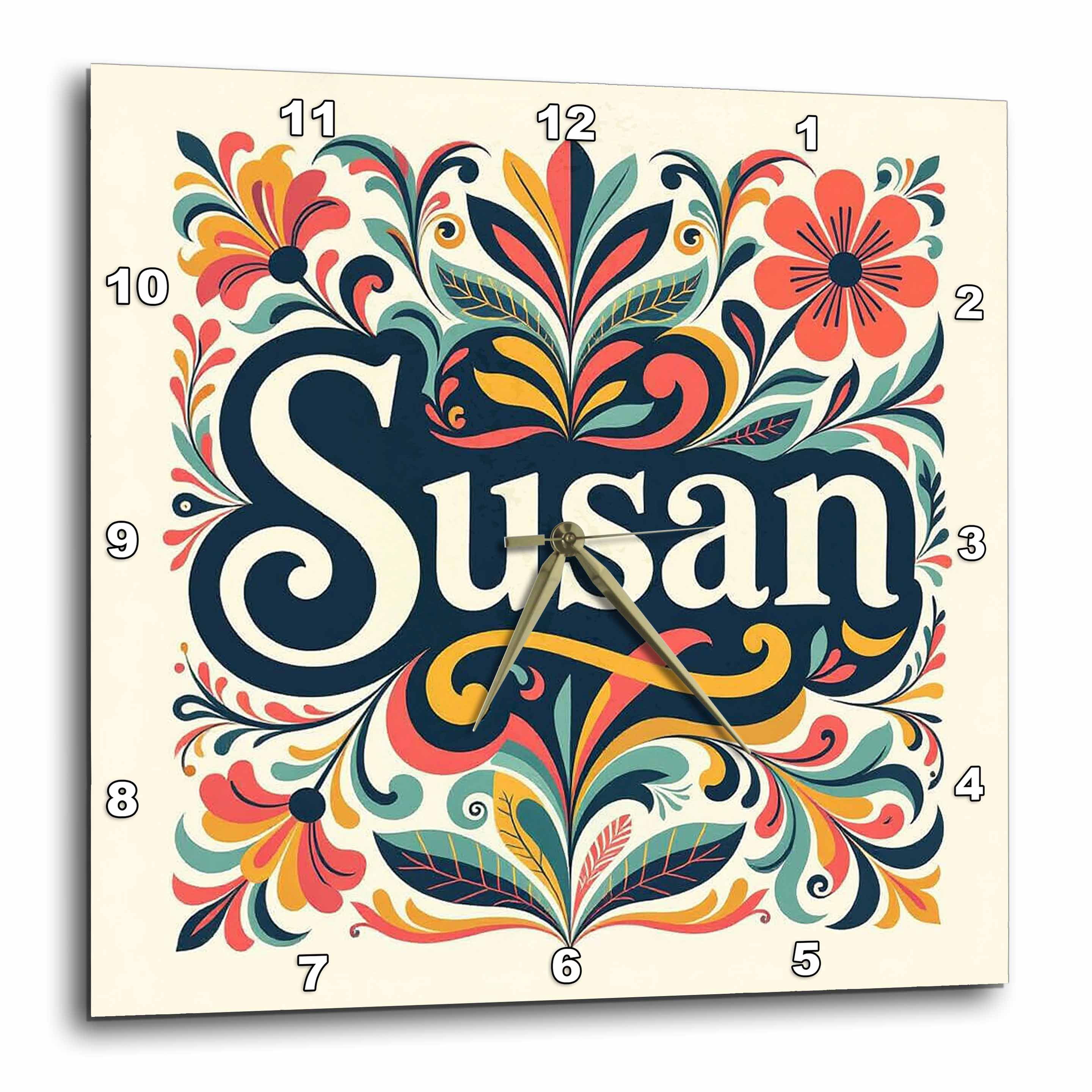 3drose, Susan Female Name. Pleasant Folk Art Floral Decoration. Cool ...