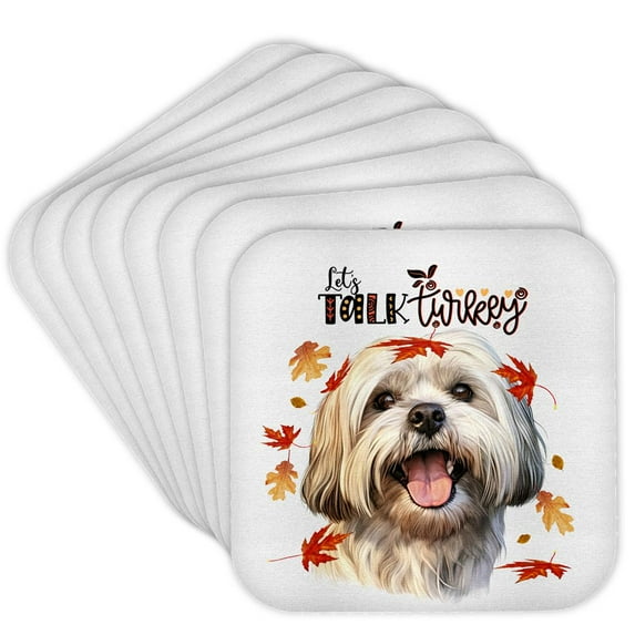 3drose, Sweet Havanese Thanksgiving Dog with Autumn Leaves and Humor ...