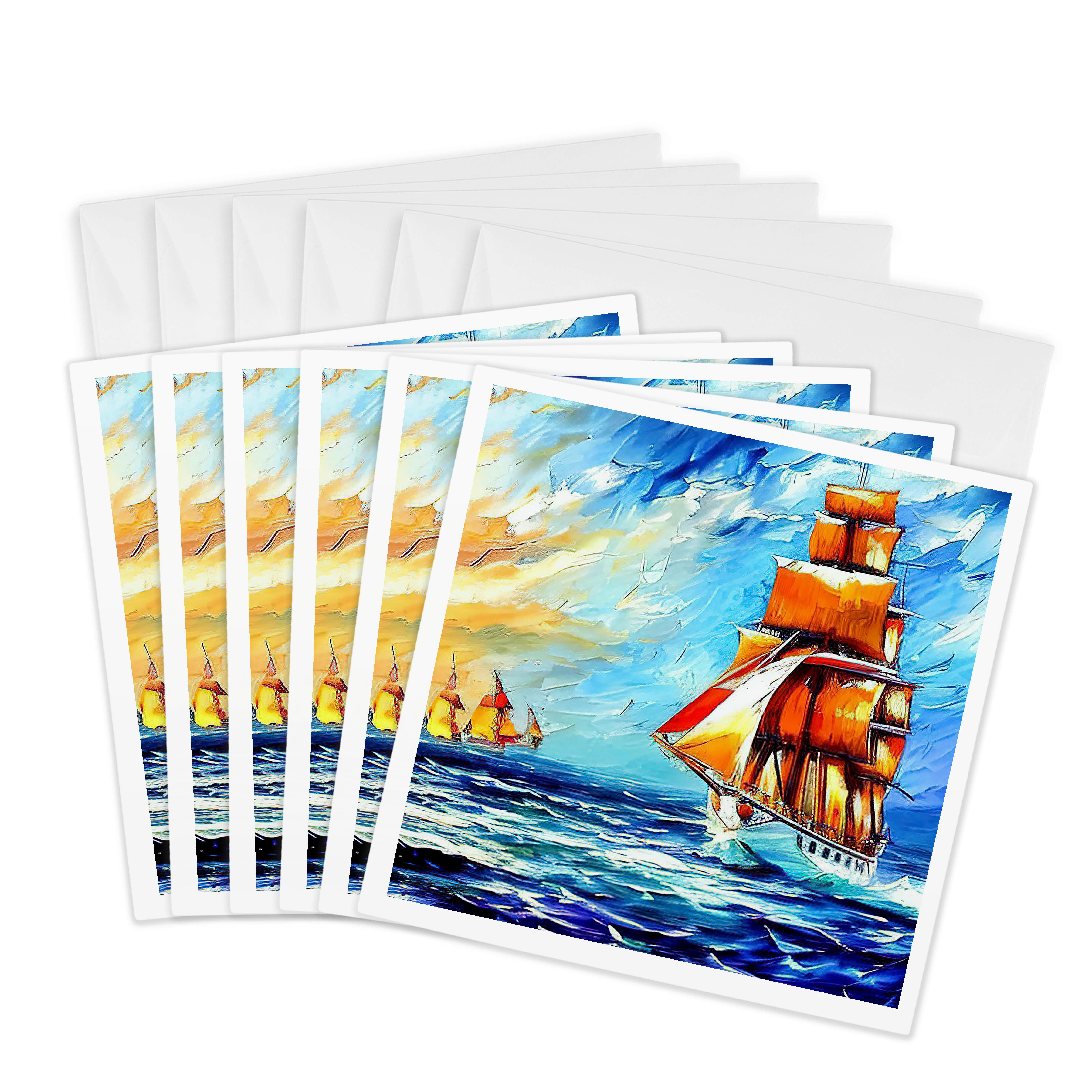 3drose, Tall Ship Digital Art. Bark in Full Sail. Some Ships in the ...