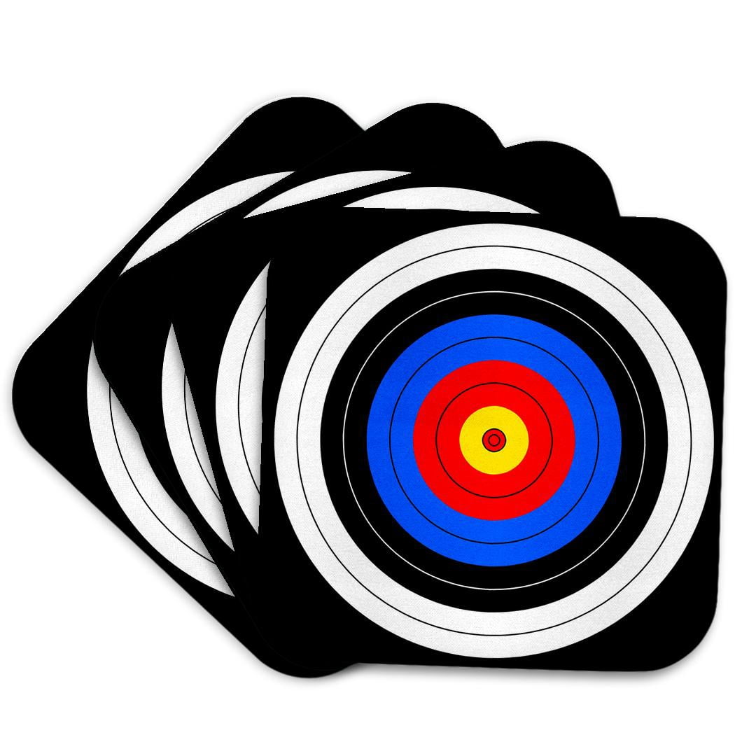 3drose, Target with Red Yellow Black White and Blue Rings - Archery ...