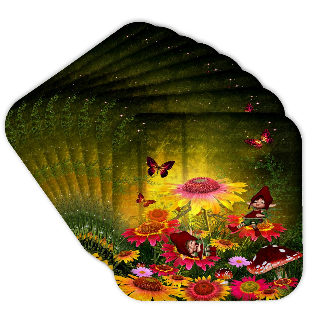 3drose, They Are Just Two Cute, Little Gnome Fairies in a Sunflower ...