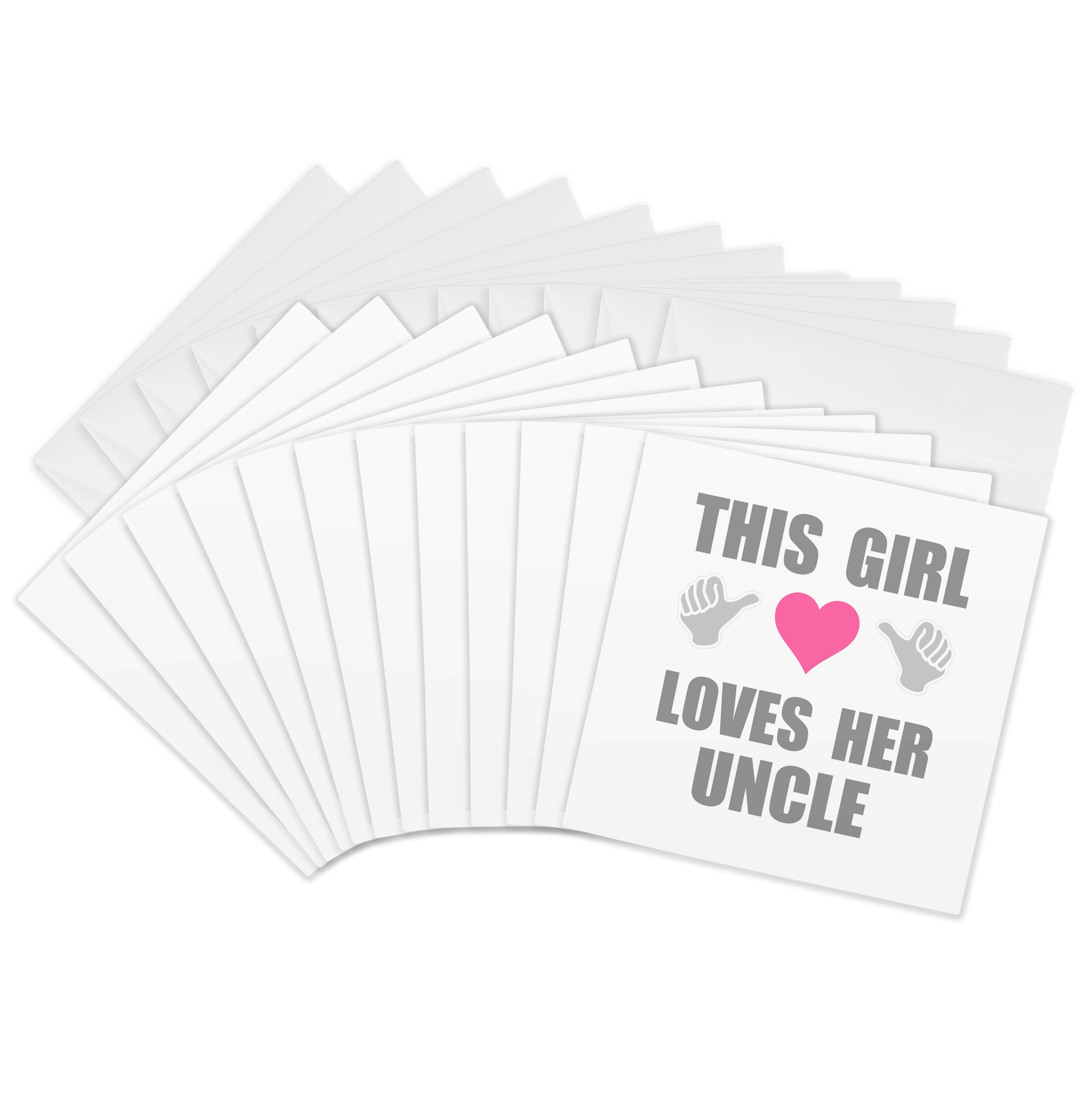 3drose, This Girl Loves Her Uncle - Fun Funny Declaration of Family ...