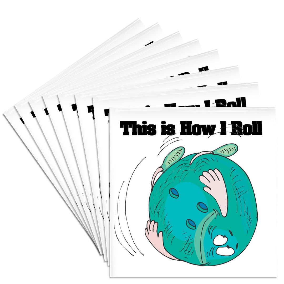 3drose, This Is How I Roll Bowling Ball Bowlers Design, Set of 8 ...