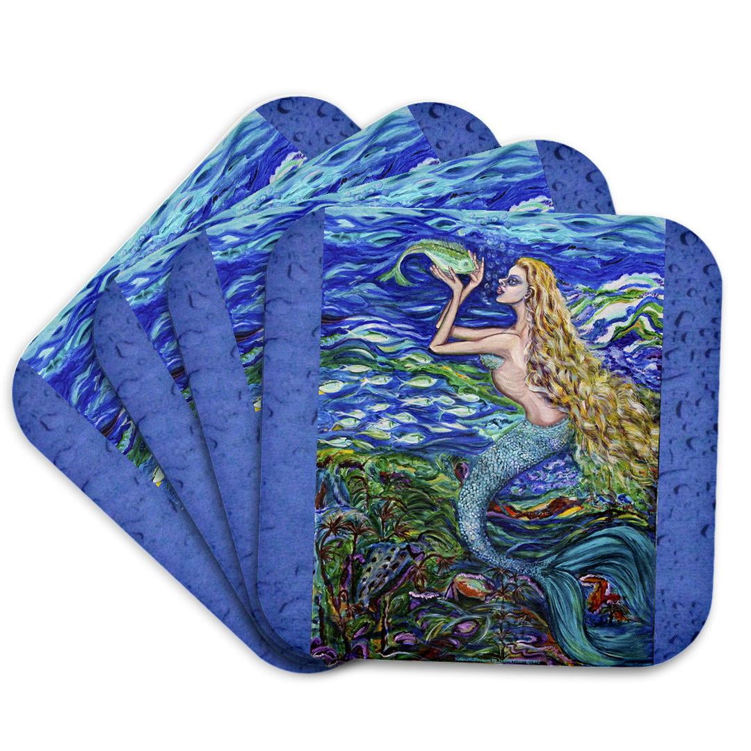 3drose, This Is My Tropical Mermaid Caring for Her Pet Fish. Beautiful ...