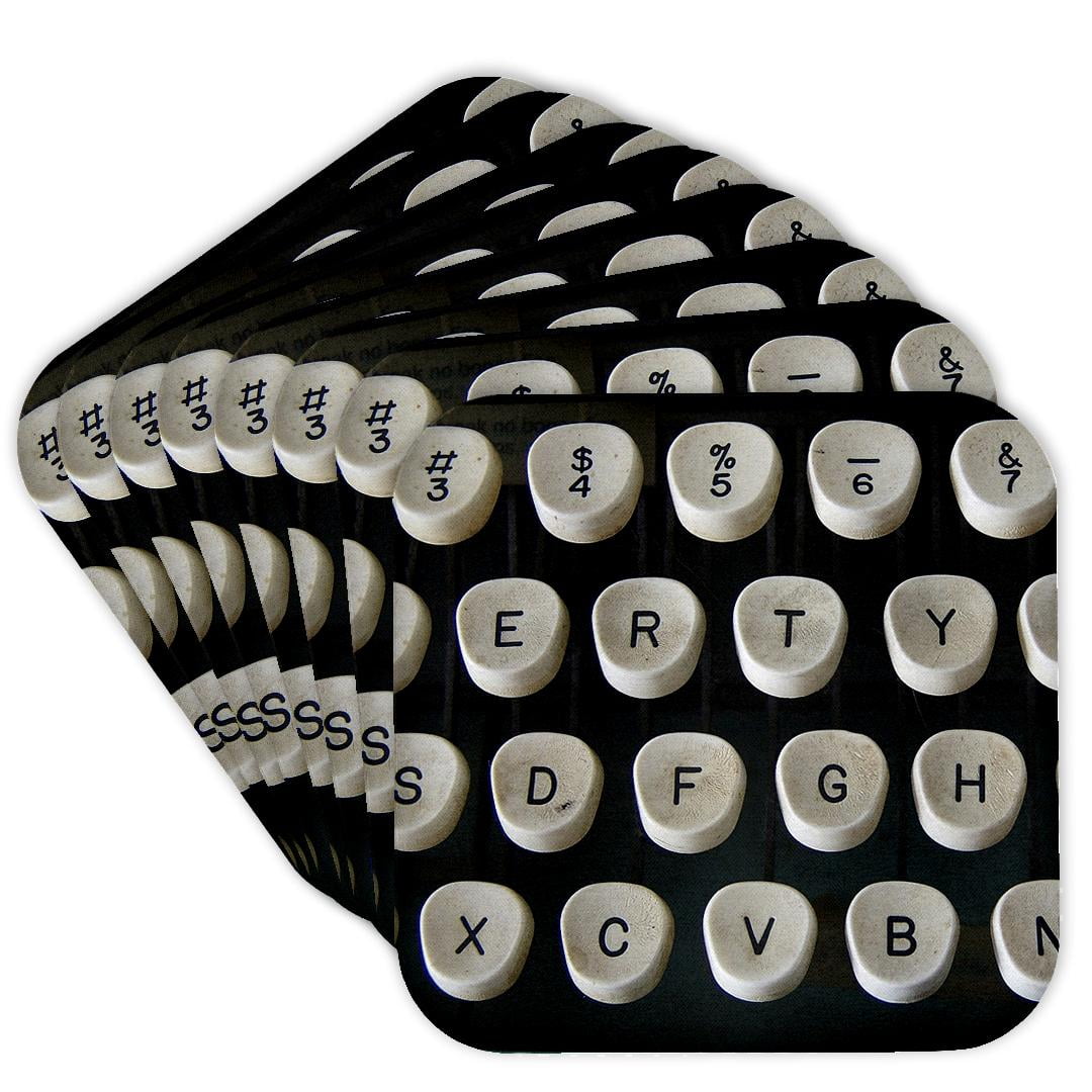 3drose, This Old Typewriter, Set of 8 Coasters - Soft - Walmart.com