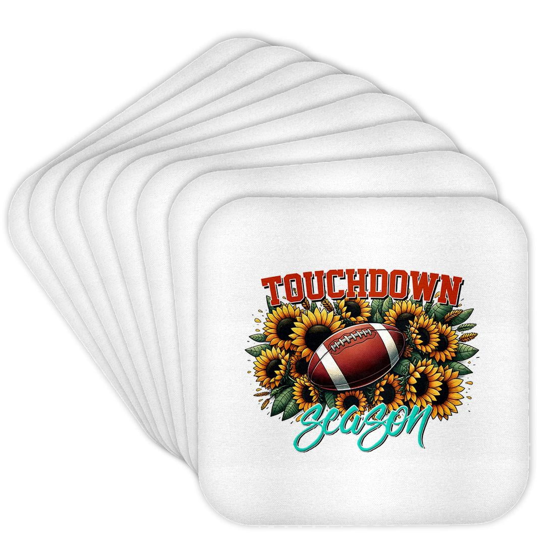3drose, Touchdown Season Text, Image of a Football Ball, Sunflowers ...
