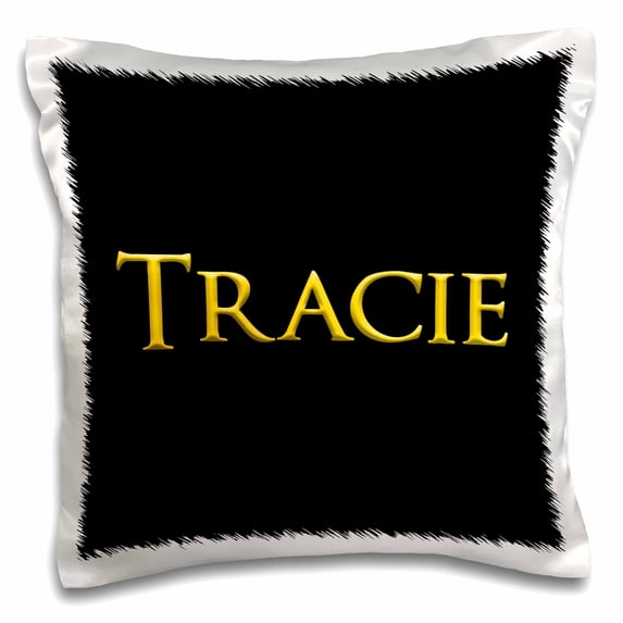 3drose, Tracie Common Girl Name in the Usa. Yellow on Black Talisman ...