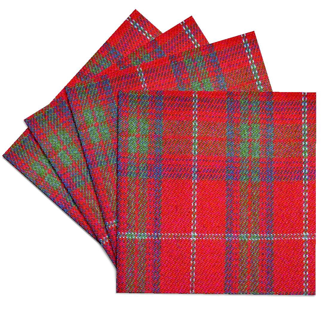 3drose, Traditional Red Tartan Pattern - Scottish Plaid with Green and ...