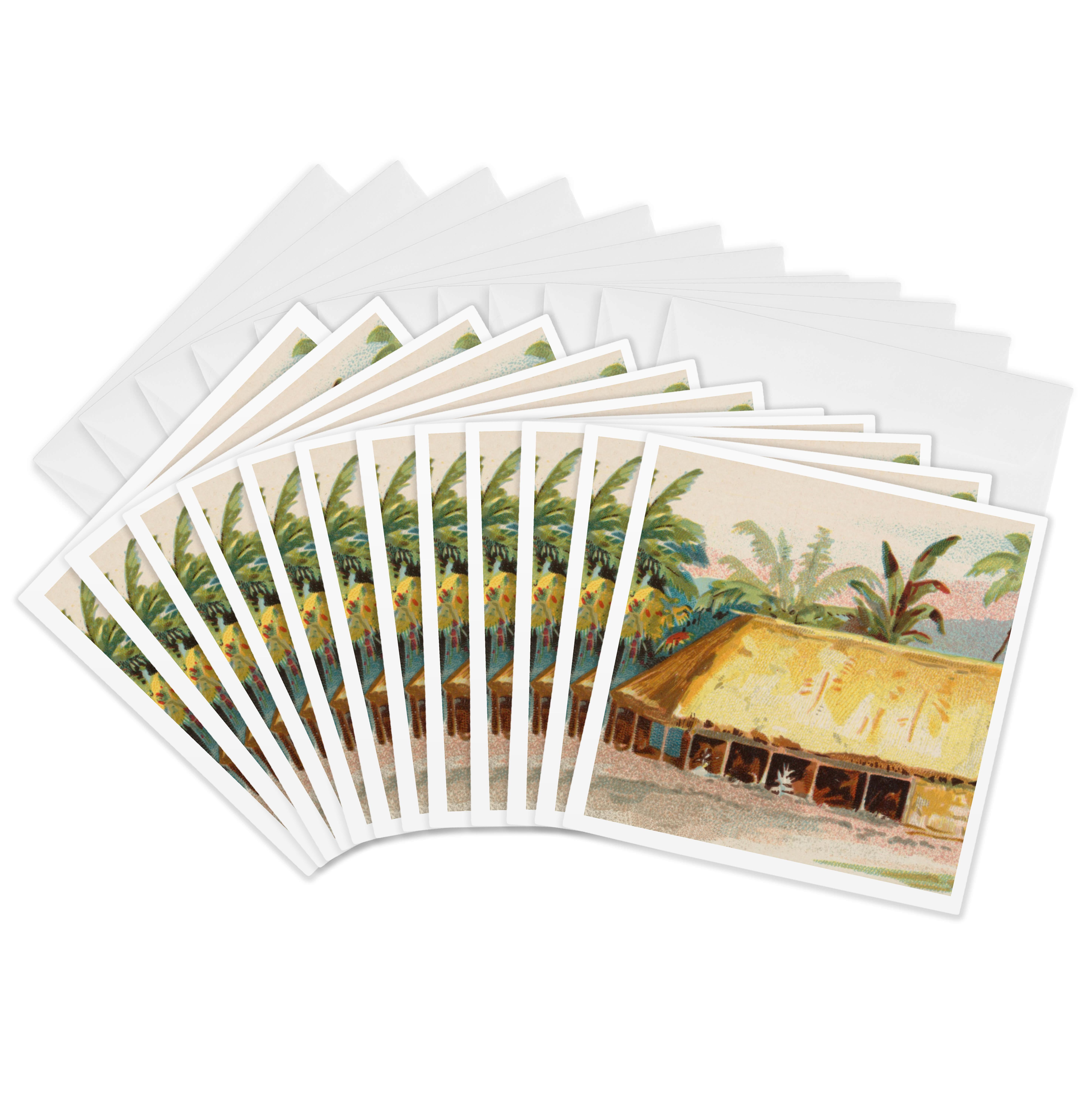 3drose, Traditional Samoan House Fale Home Samoa Islands Polynesian Art ...