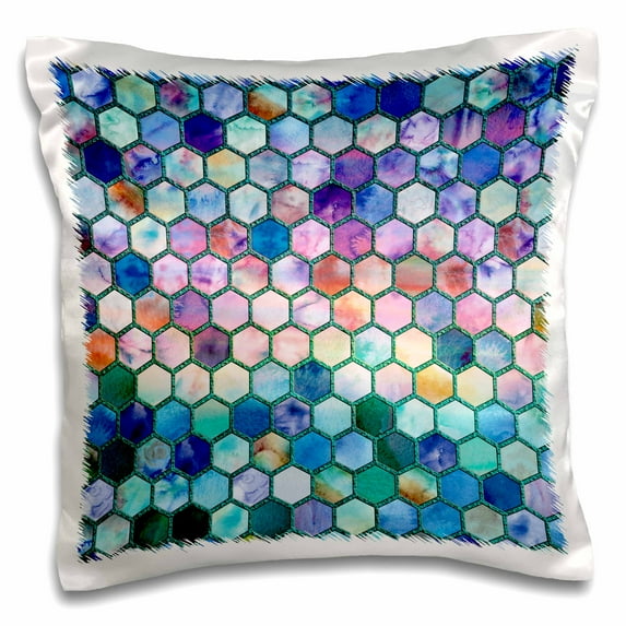 3drose, Trendy Colorful Feminine Faux Glitter Honeycomb Hexagon Pattern ...