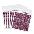 3drose, Trendy Pink Feminine Faux Glitter Honeycomb Hexagon Pattern, 6 ...