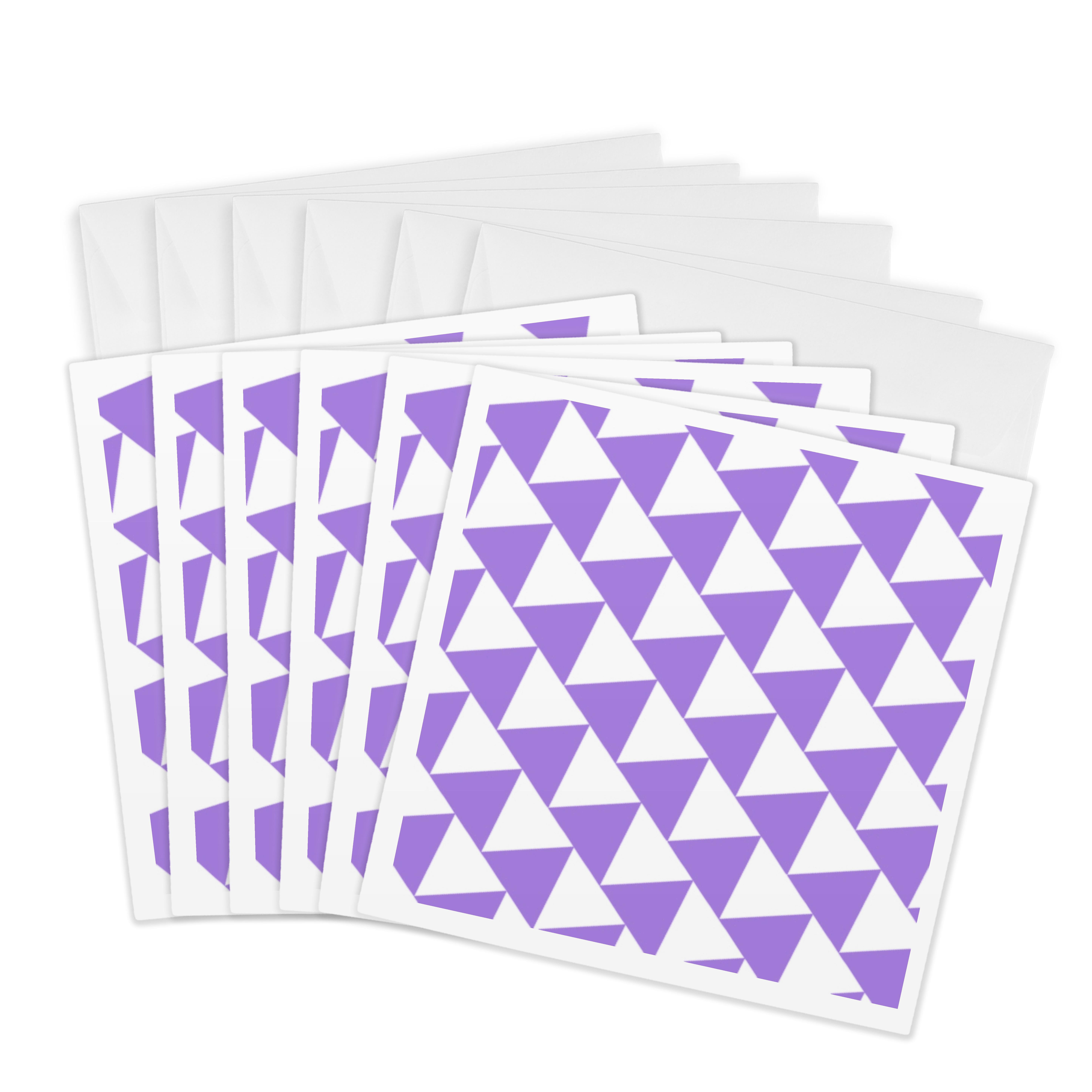 3drose, Triangle Pattern - Purple and White Retro Diagonal Geometric ...