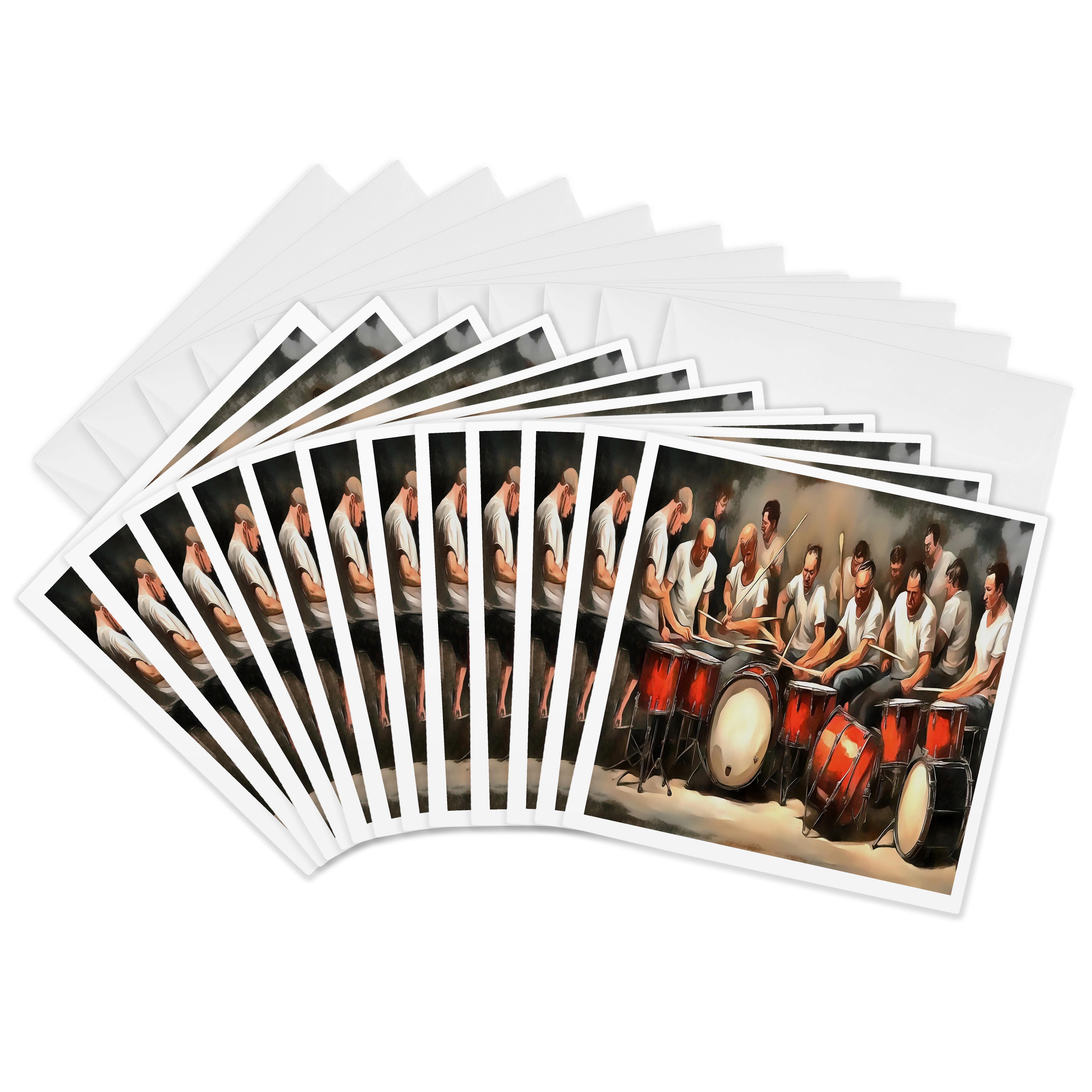3drose, Twelve Drummers the Apostles Creed, 12 Greeting Cards with ...