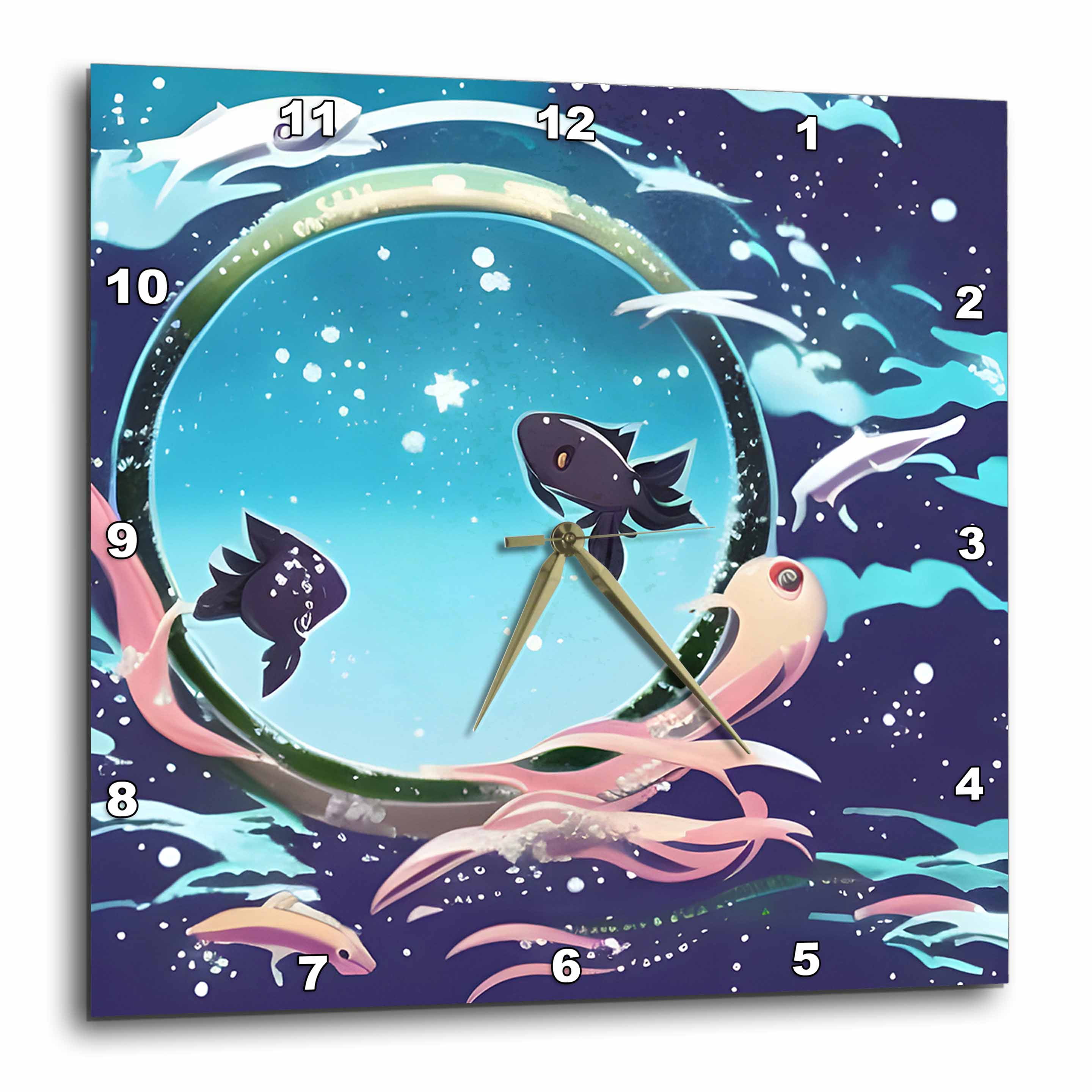 3drose, Two Adorable Little Fish Swimming and Representing Pisces ...