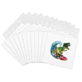 3drose, Tyrannosaurus Rex Wave Surfer. Funny, Cool Summer Art Gift for ...