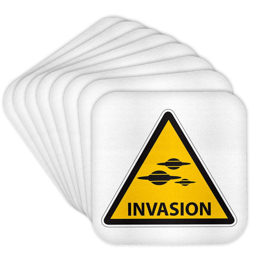 3drose, Ufo Invasion Warning Sign Road Attention Traffic Abduction ...