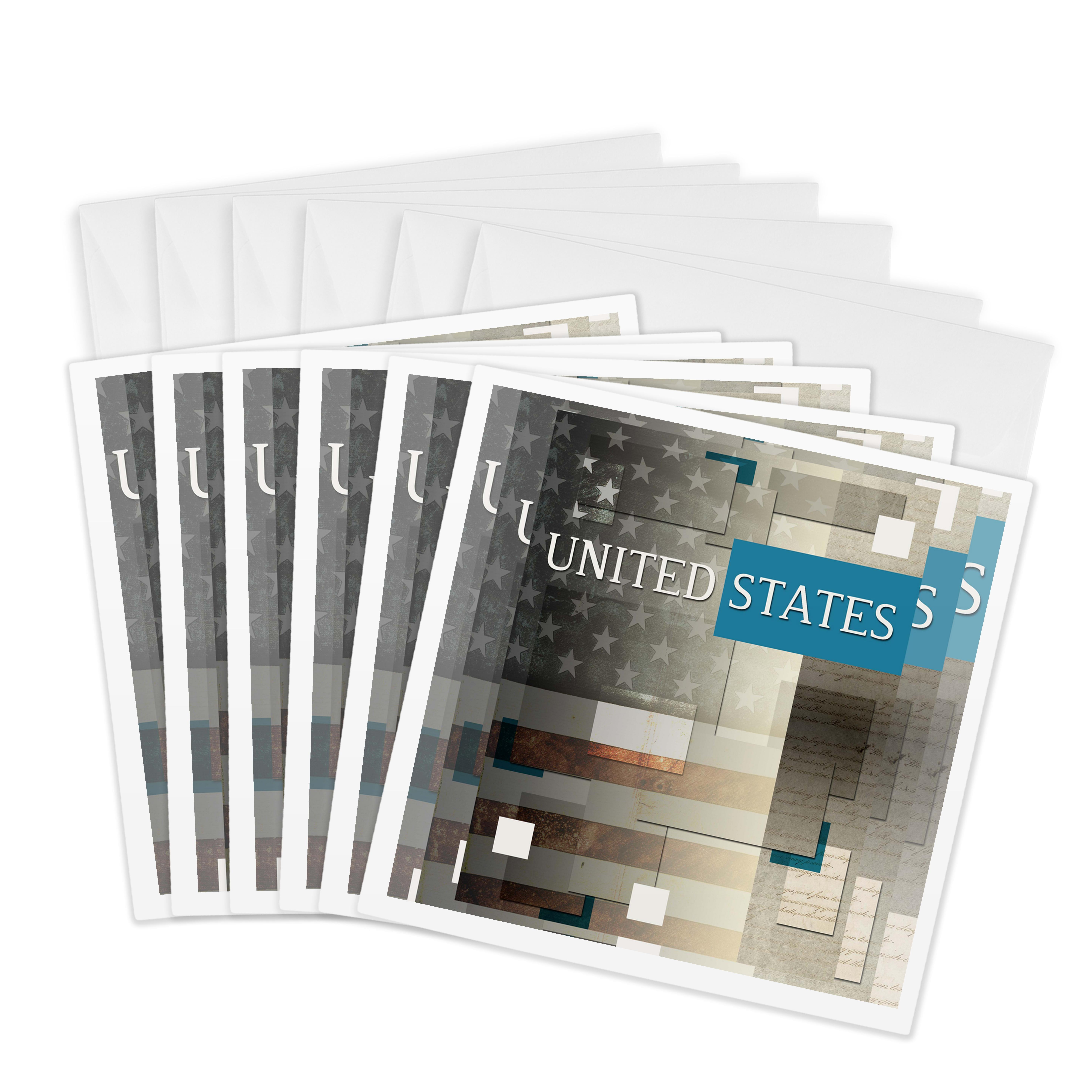 3drose, United States Patriotic Design Includes United States Text Flag ...