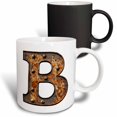 3drose, Urban Image of Rusty Metal Monogram Letter B, 11oz Magic ...