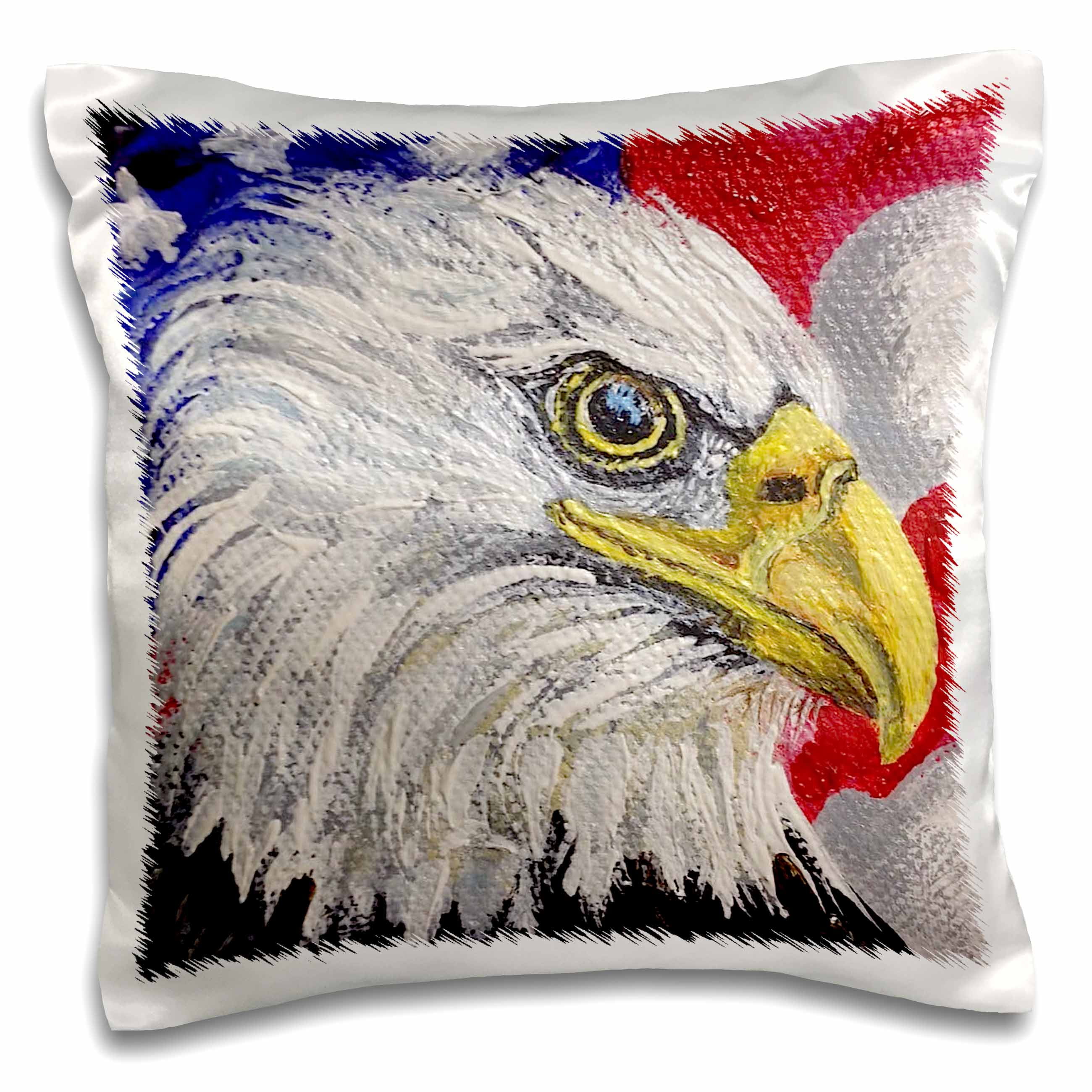 3drose, Us Flag with Bald Eagle, 16x16 inch Pillow Case - Walmart.com