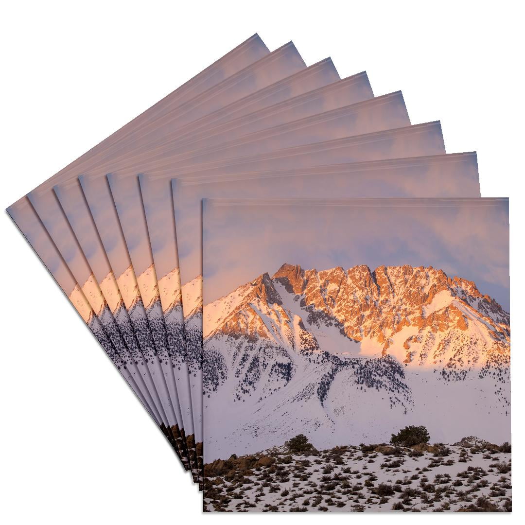 3drose, Usa, California, Sierra Nevada Range. Sunrise on Basin Mountain ...