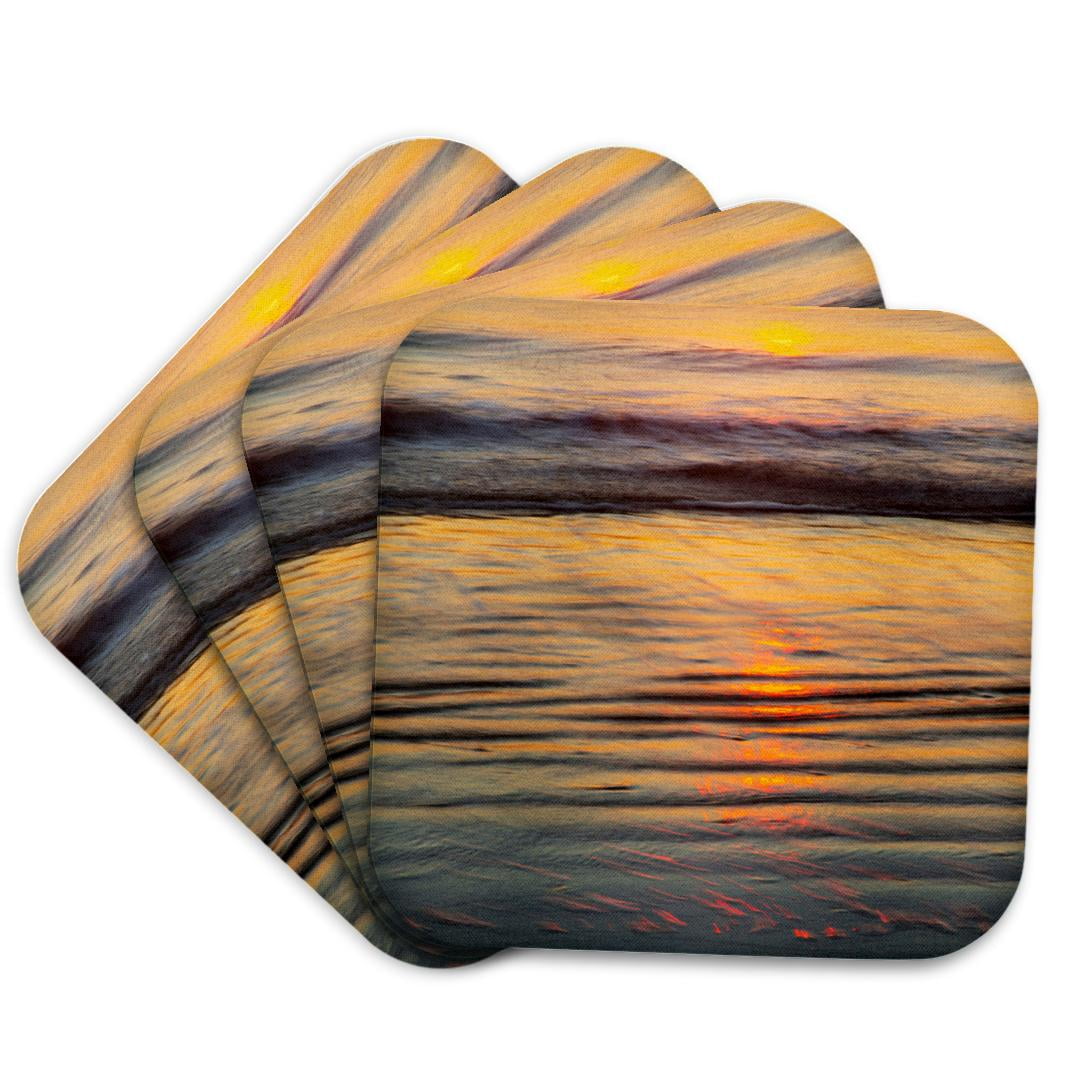 3drose, Usa, Georgia, Tybee Island. Sunrise with Ripples in the Sand 1 ...