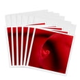 3drose, Usa, Indiana. Close-up of Red Rose., 6 Greeting Cards with ...