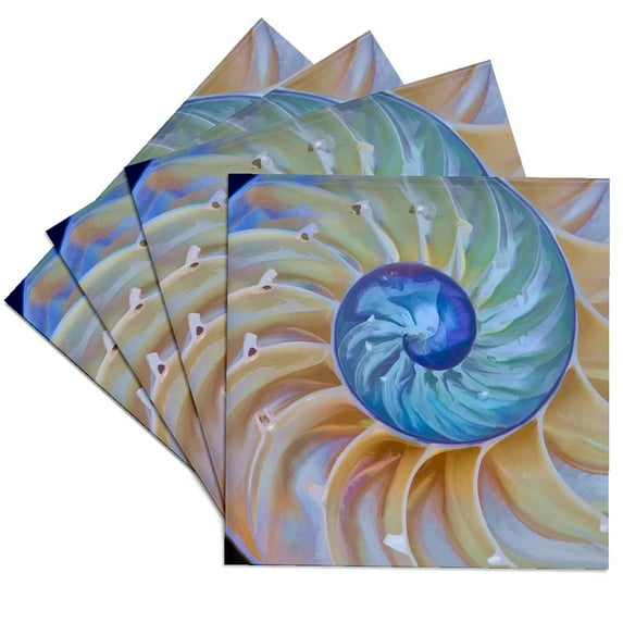 3drose, Usa, Oregon. Close-up of Chambered Nautilus Cut in Half., Set ...