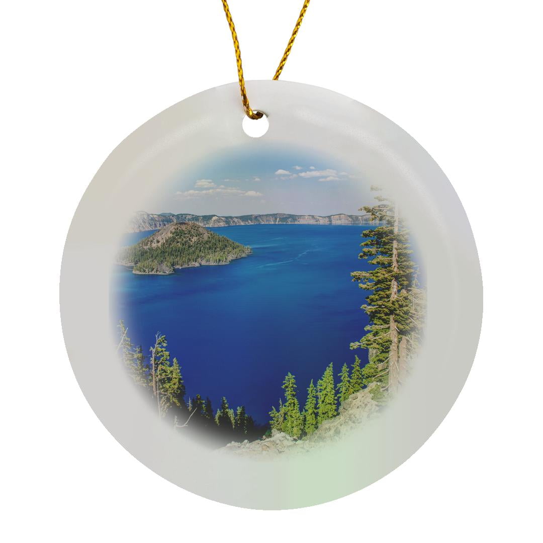 3drose, Usa, Oregon, Crater Lake Np, Crater Lake and Wizard Island ...