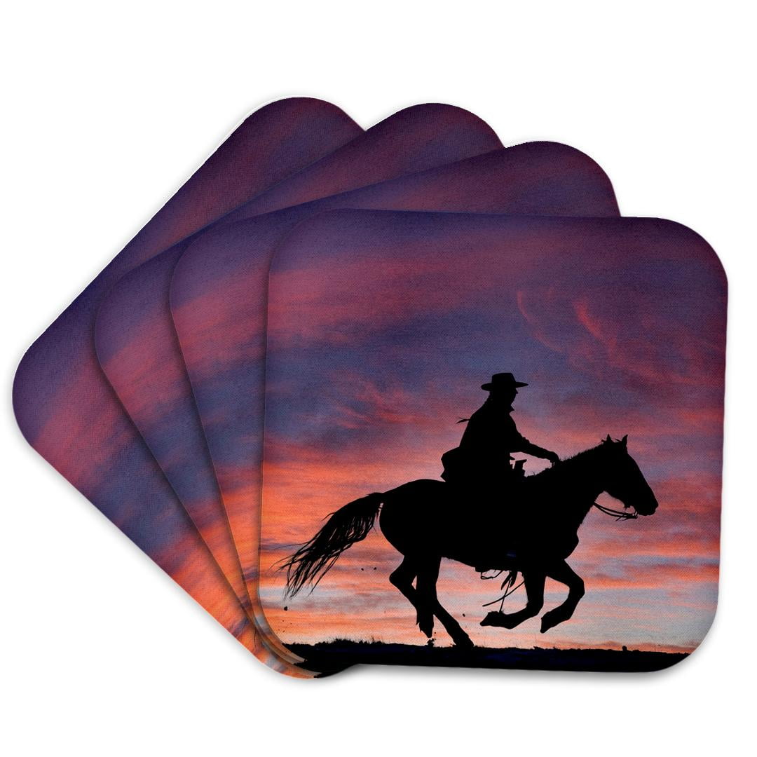 3drose, Usa, Shell, Wyoming. Hideout Ranch. Cowgirl on Horseback. Pr,mr ...