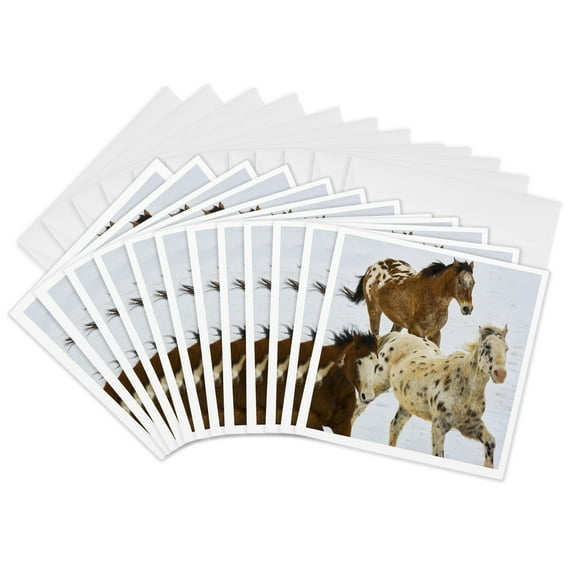 3drose, Usa, Wyoming, Shell, Big Horn Mountains, Horses - Us51 Teg0039 ...