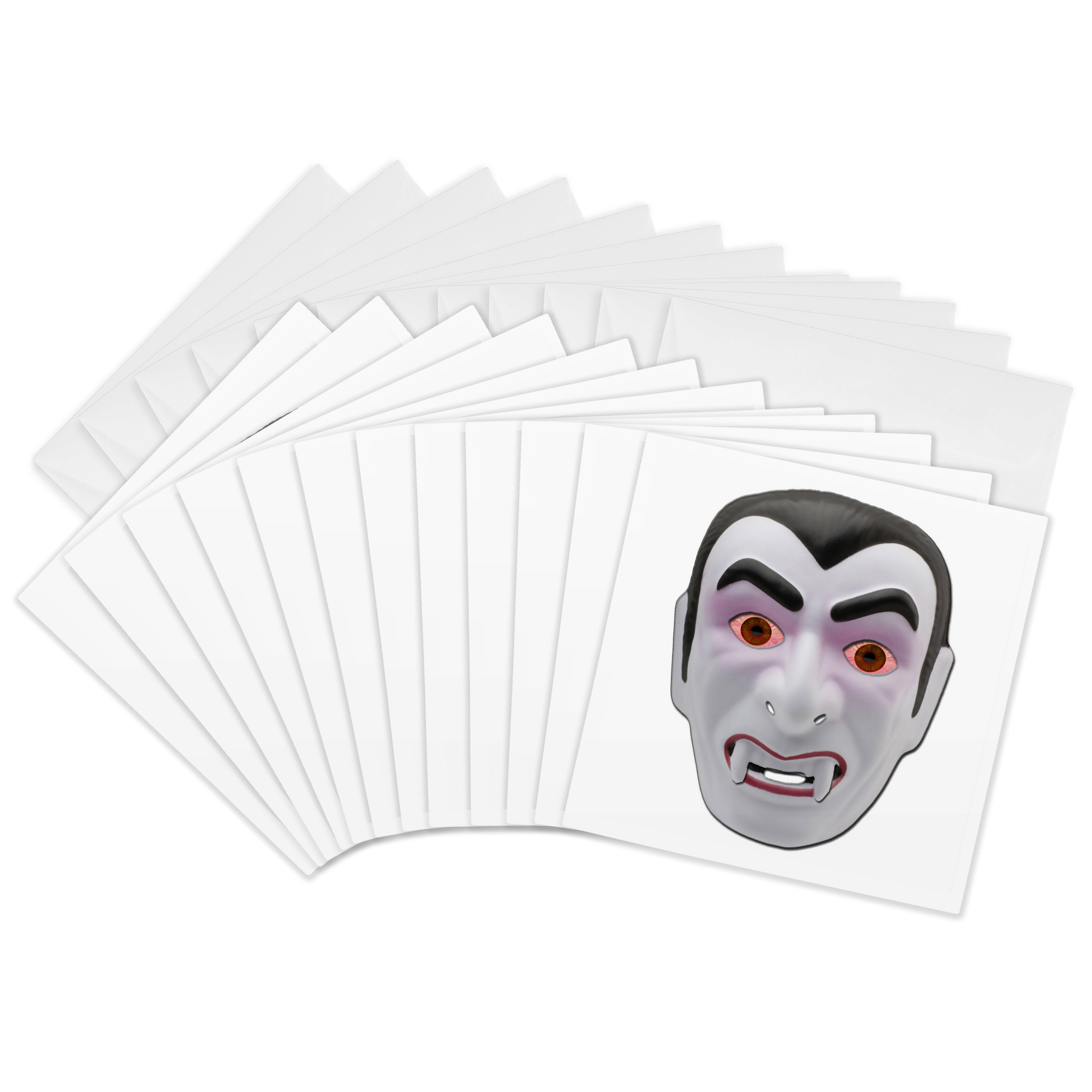 3drose, Vampire Mask, 12 Greeting Cards with Envelopes - Walmart.com