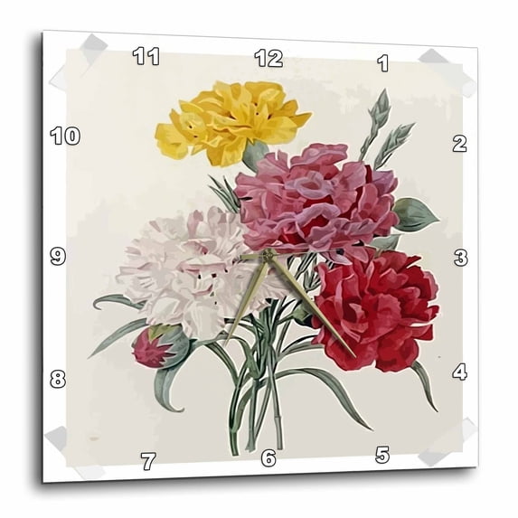 3drose, Vector Image of Multicolored Carnations in a Scrapbook Mount ...