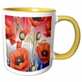 3drose, Victory in Europe Day Poppies on Patriotic Red White Blue, 15oz ...