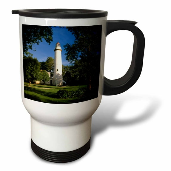 3drose, View of Ponte Aux Barques Lighthouse, Michigan, Usa - Us23 ...