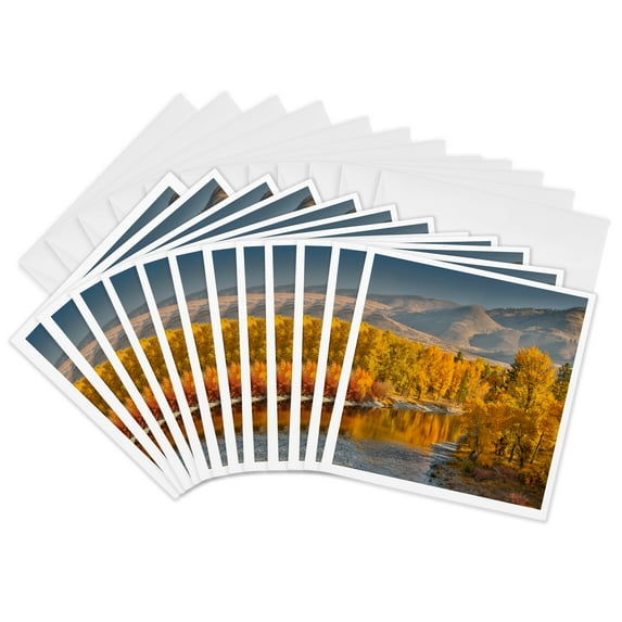 3drose, Washington State, Methow Valley. River Edged with Fall Color ...