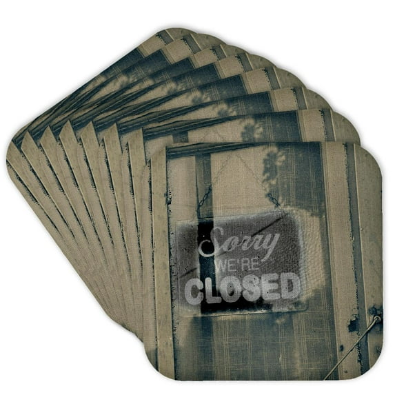 3drose, Washington State, Palouse. Screen Door with Closed Sign., Set ...