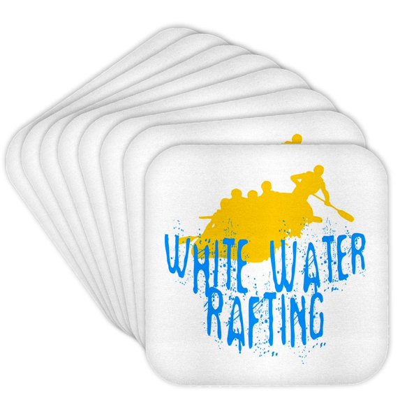 3drose, Water Sport, White Water Rafting. Yellow Raft, Blue Text on ...