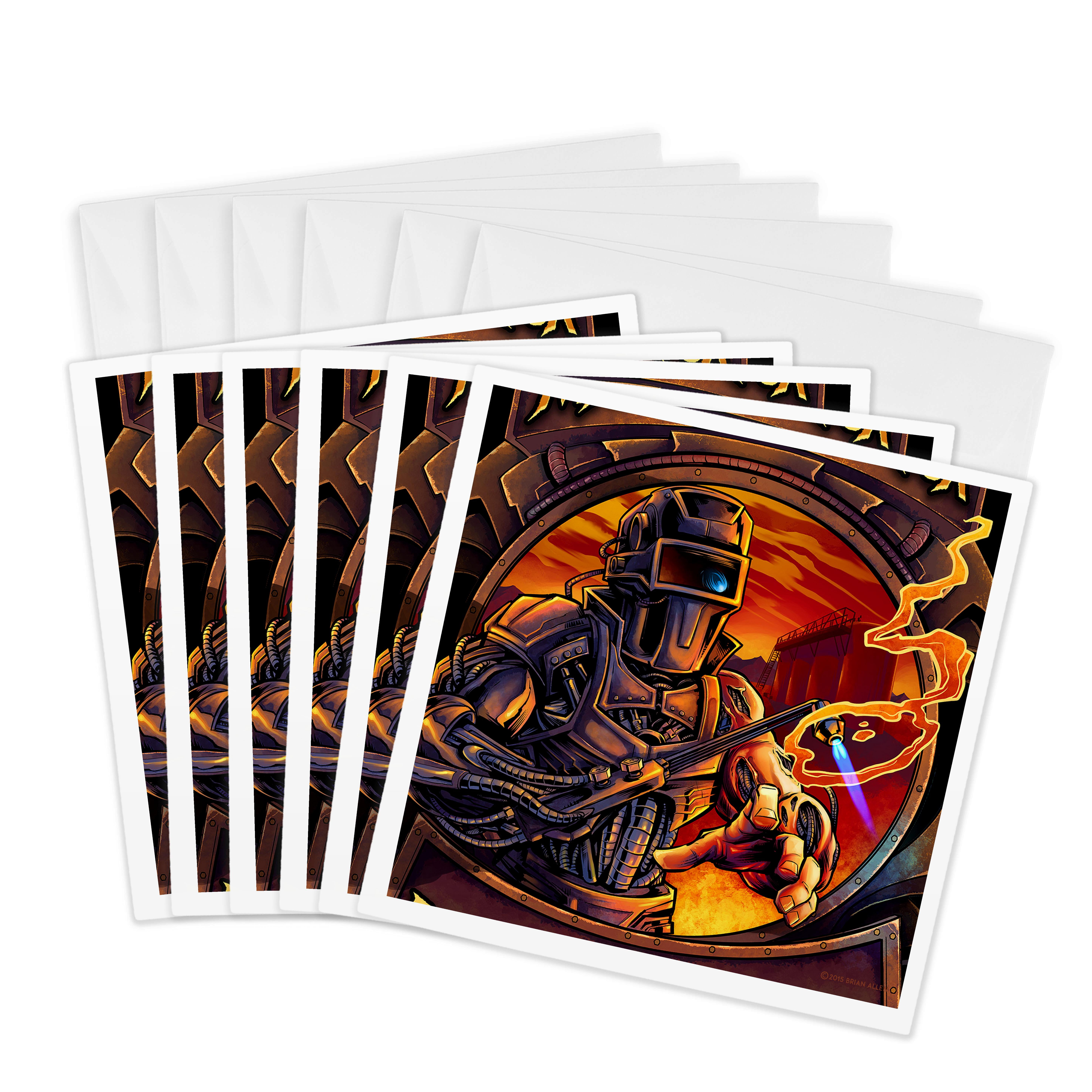 3drose, Welder That Is All Machine Using a Welding Tool, 6 Greeting ...