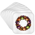 3drose, Whimsical Wreath Adorned with Toads and Jackolanterns, Set of 8 ...