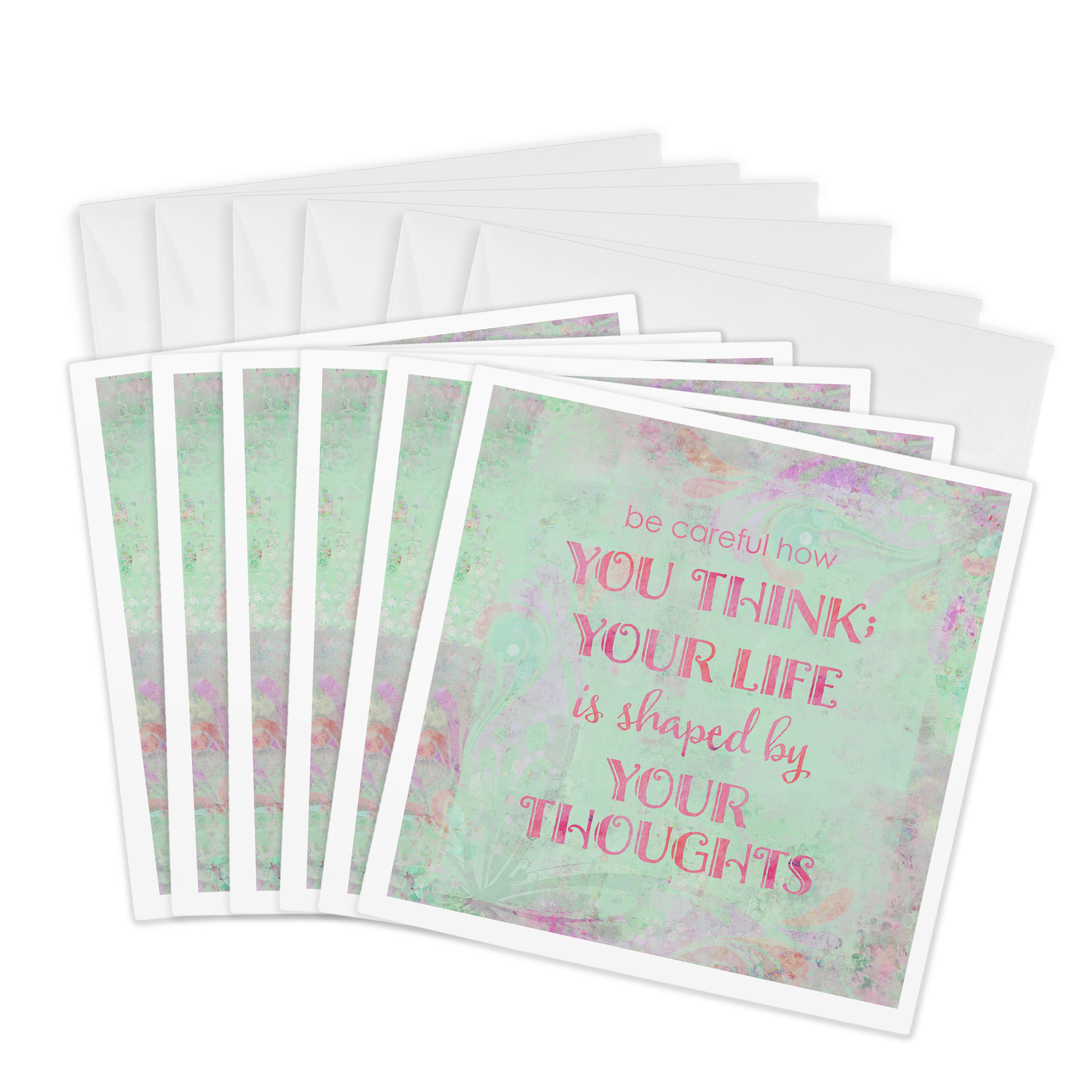 3drose, Wisdom Quote Typography in Pink and Turquoise Pastel Colors, 6 ...