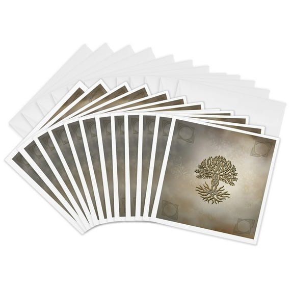 3drose, Wonderful Celtic Tree Knotwork, 12 Greeting Cards with ...