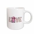3drose, Word Love, a Funny Gnome with Pink Heart. Mothers Day Gift for ...