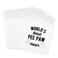 3drose, Worlds Best Pee Paw Ever in Bold Black Letter on a White ...