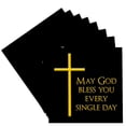 3drose, Yellow Cross, Black Background. May God Bless You Every Single ...