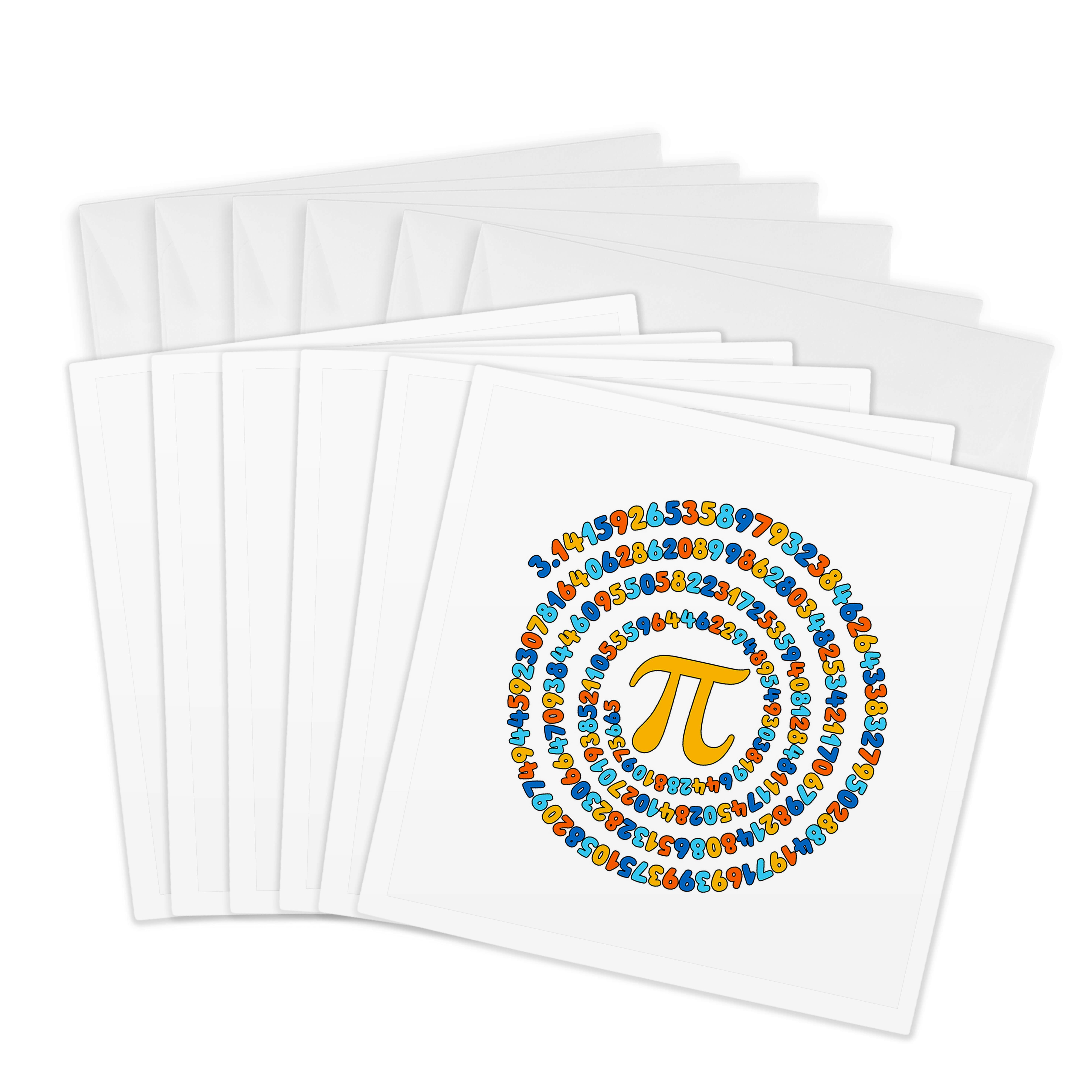 3drose, Yellow Greek Letter Pi and Colorful Numbers Around It Elegant ...