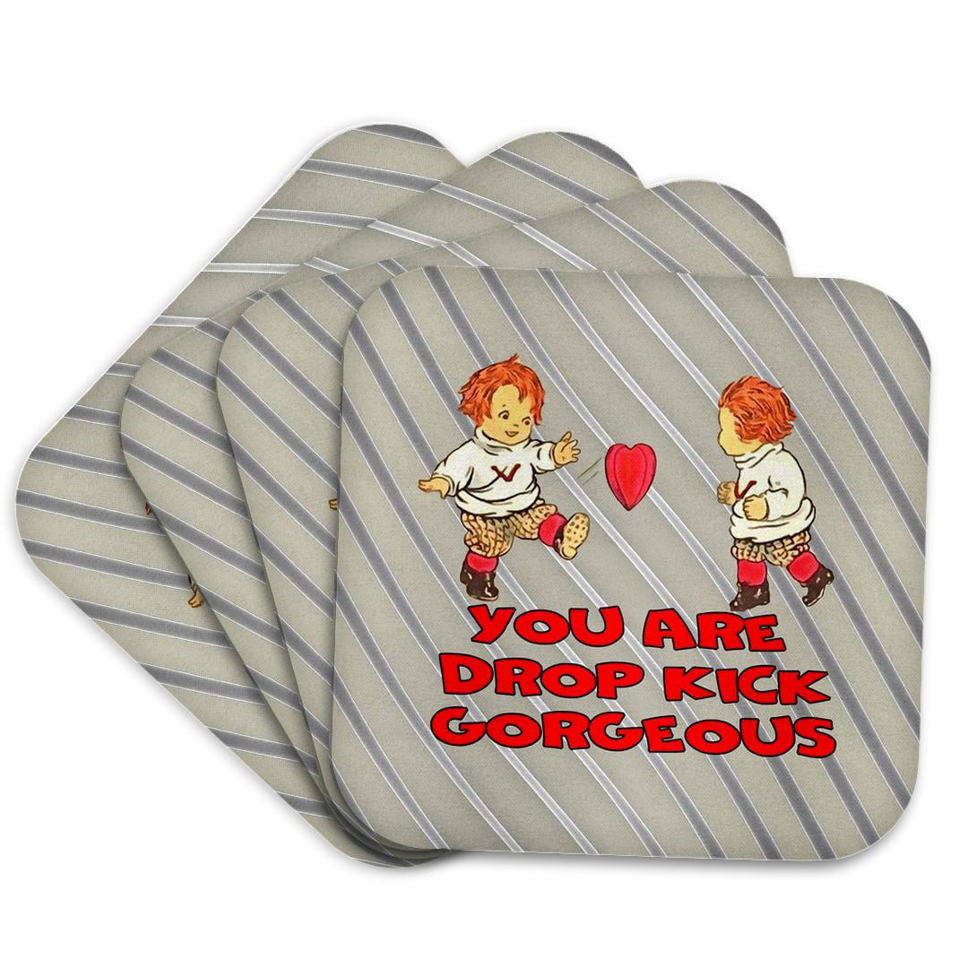 3drose, You Are Drop Kick Gorgeous Valentine Rugby Players Team, Set of ...