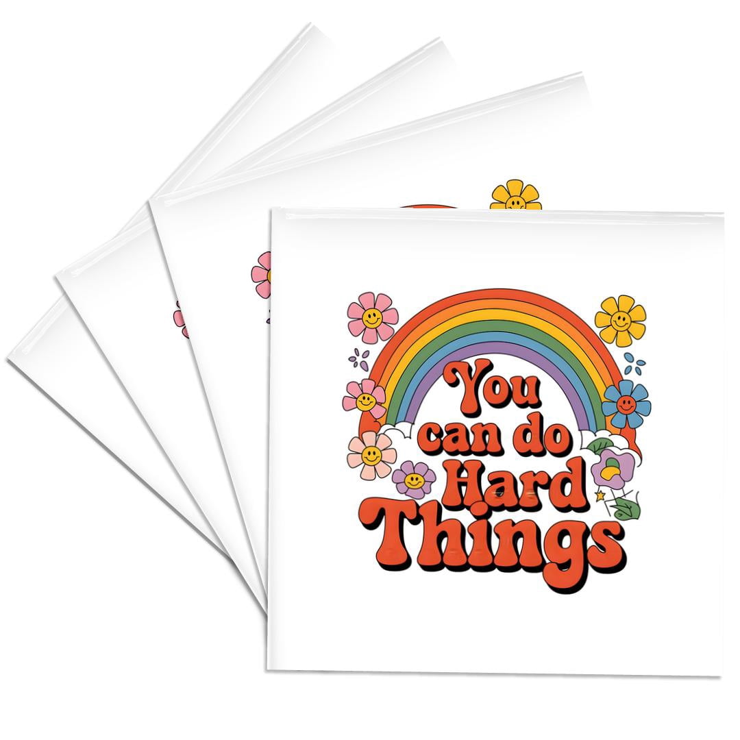 3drose, You Can Do Hard Things, Flowers, Rainbow, Assuring Positive ...