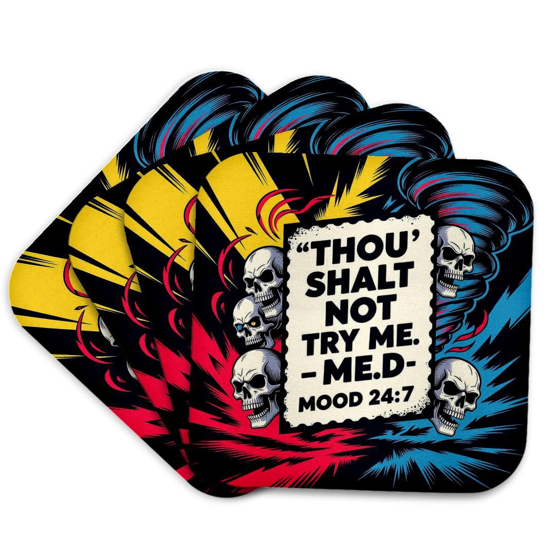 3drose, You Shall Not Try Me Funny Colorful Sarcastic Art Gift, Charm ...